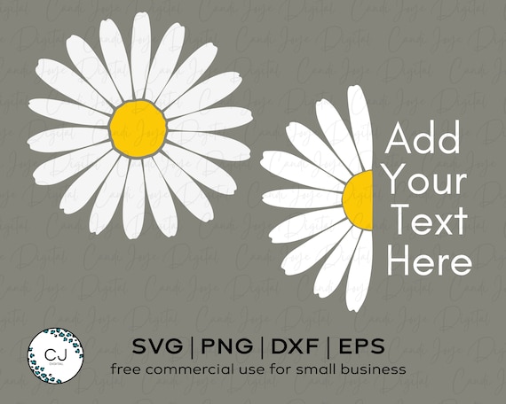 Daisy SVG Flower SVG Customizable Half Daisy Daisy - Etsy