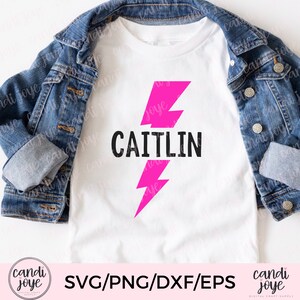 Split Lightning Bolt SVG Customizable Lightning SVG Lightning ...