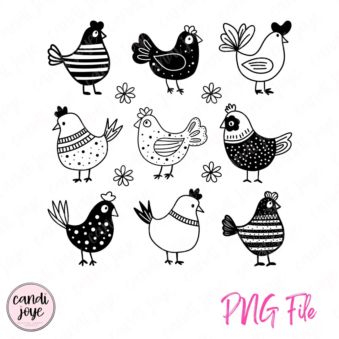 Chicken PNG, Chicken Lady PNG, Cute Chicken Sublimation Design, Chicken ...