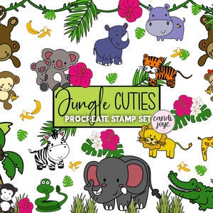 Procreate Stamps Procreate Stamp Set Procreate Stamp Brushes Animal ...