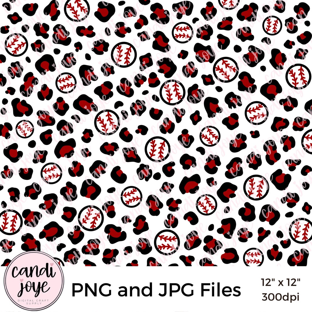 Baseball PNG - Leopard Print PNG - Cheetah Print - Sublimation PNG ...