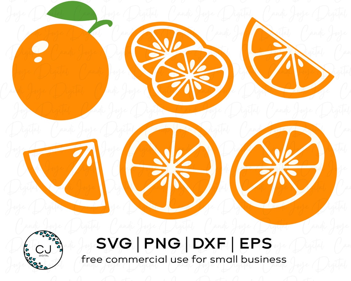 Orange SVG Bundle Orange Clipart Orange Graphics Orange - Etsy