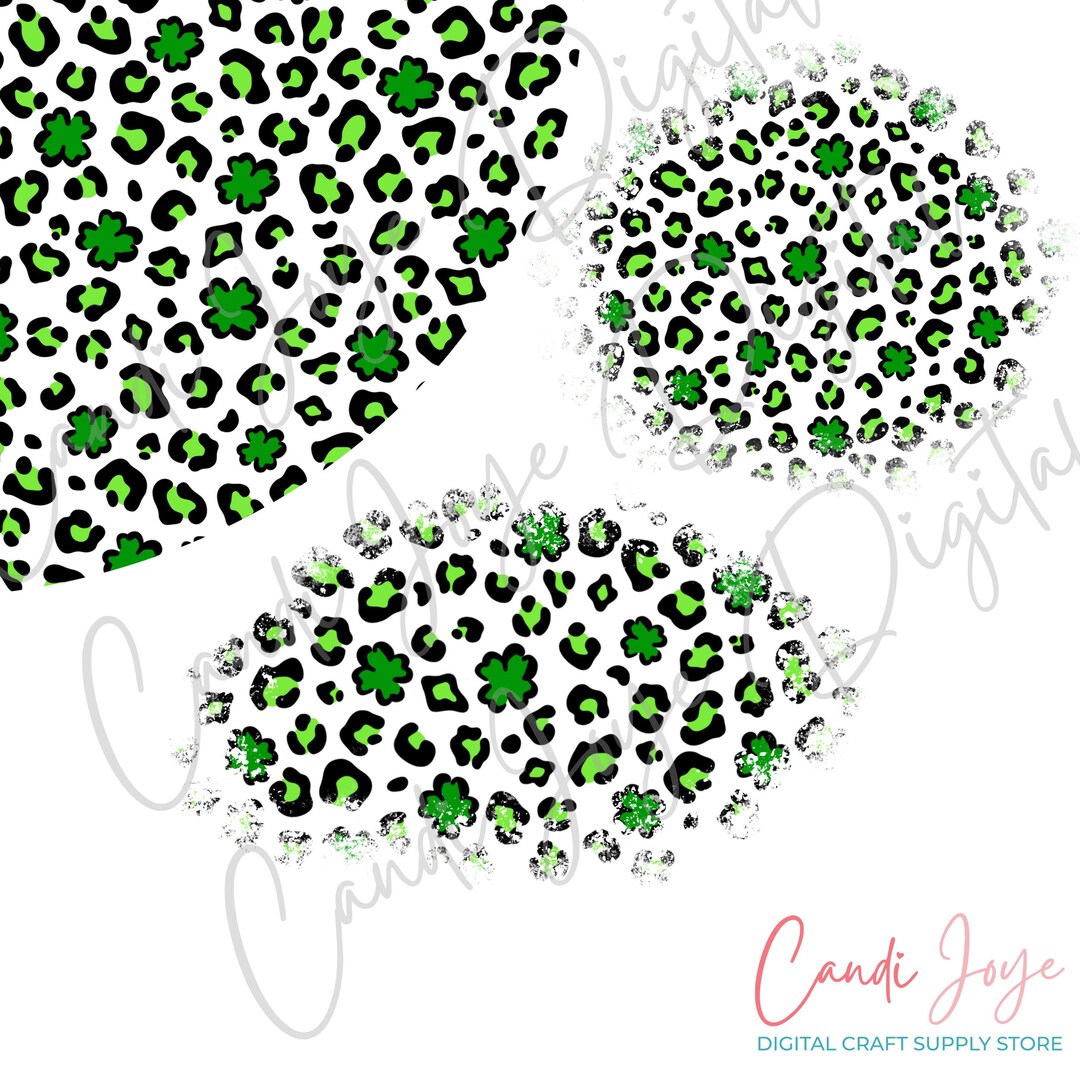 St. Patrick's Day PNG Leopard Print PNG Shamrock - Etsy