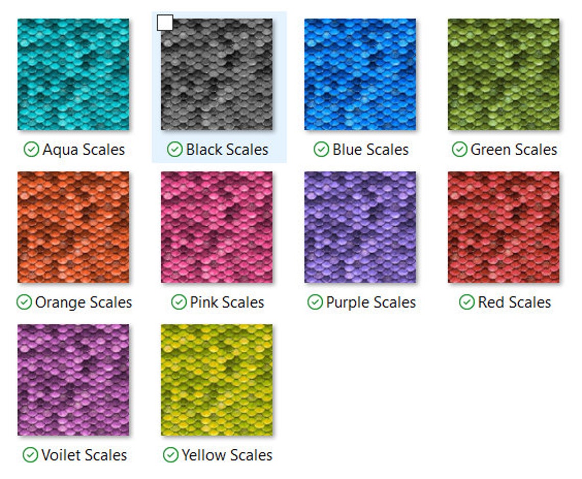 Mermaid Scale Digital Papers Dragon Scale Digital Paper | Etsy