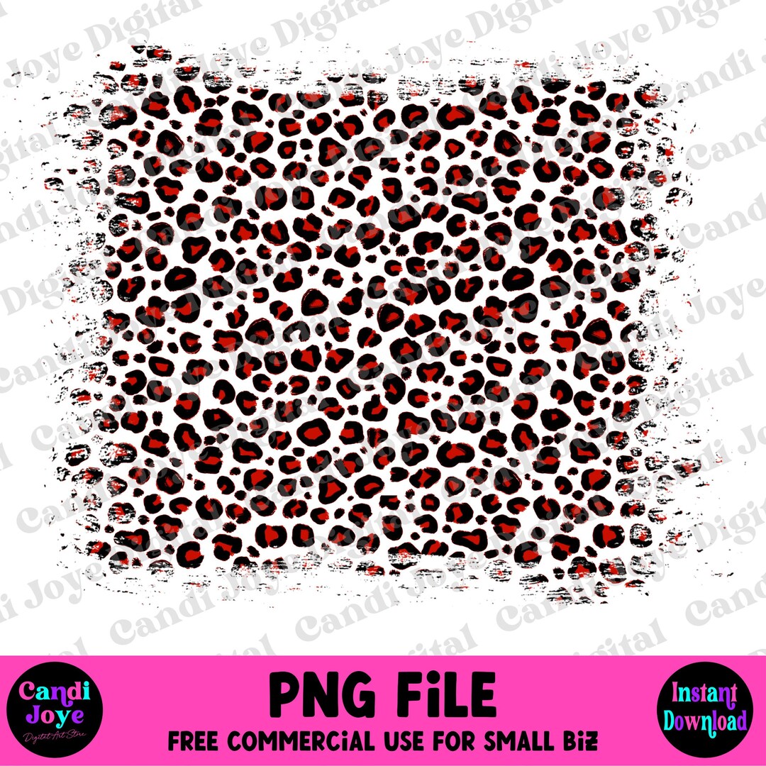 Leopard Print PNG Sublimation Design Distressed Sublimation - Etsy