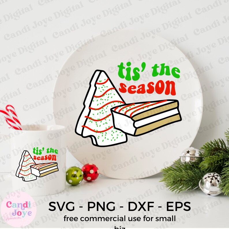 Retro Tis the Season SVG Little Debbie Snack Cut File - Etsy