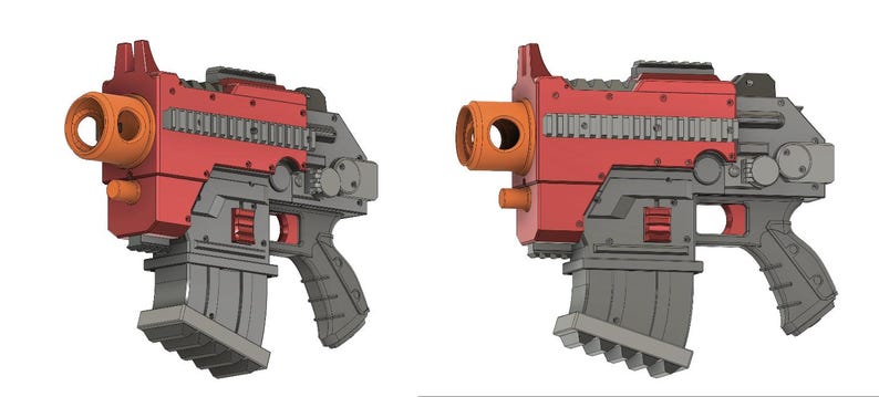 Digital Files for a Bolt Pistol "nerf" Dart Blaster Inspired by ...