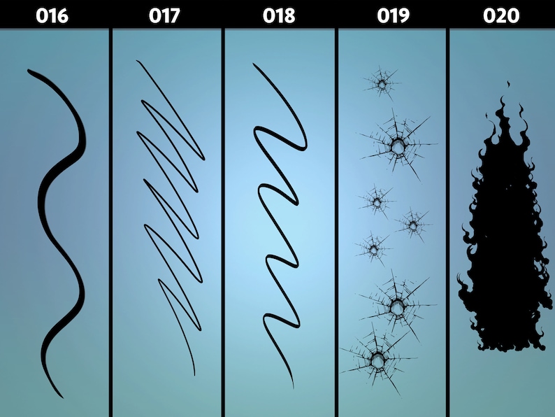 Comic Inking Brush Set | Cross Hatching and Textures | Photoshop ...