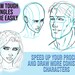 Procreate Head Poses 32 Portrait Guides Procreate Face Stamps Procreate ...