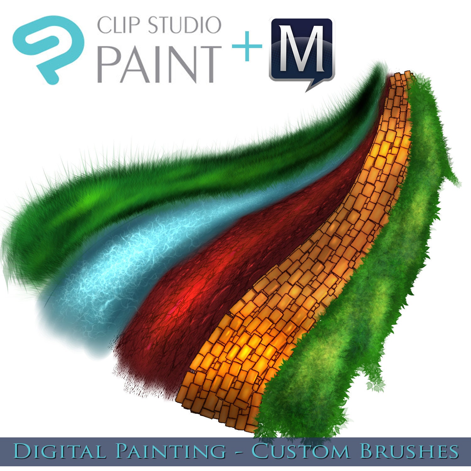 Clip Studio Paint - Manga Studio 5 - Digital Painting Brush Pack - RAM ...