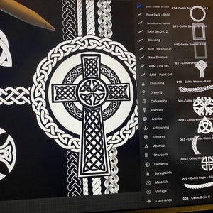 Procreate Celtic Brushes and Stamps Art Pack - Etsy