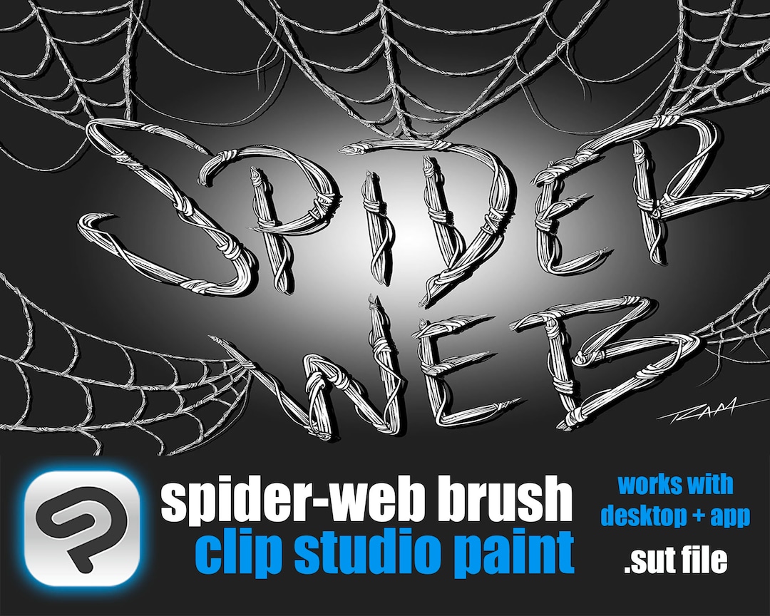 Spider-web Brush | Clip Studio Paint | Comic Artist Style - Etsy