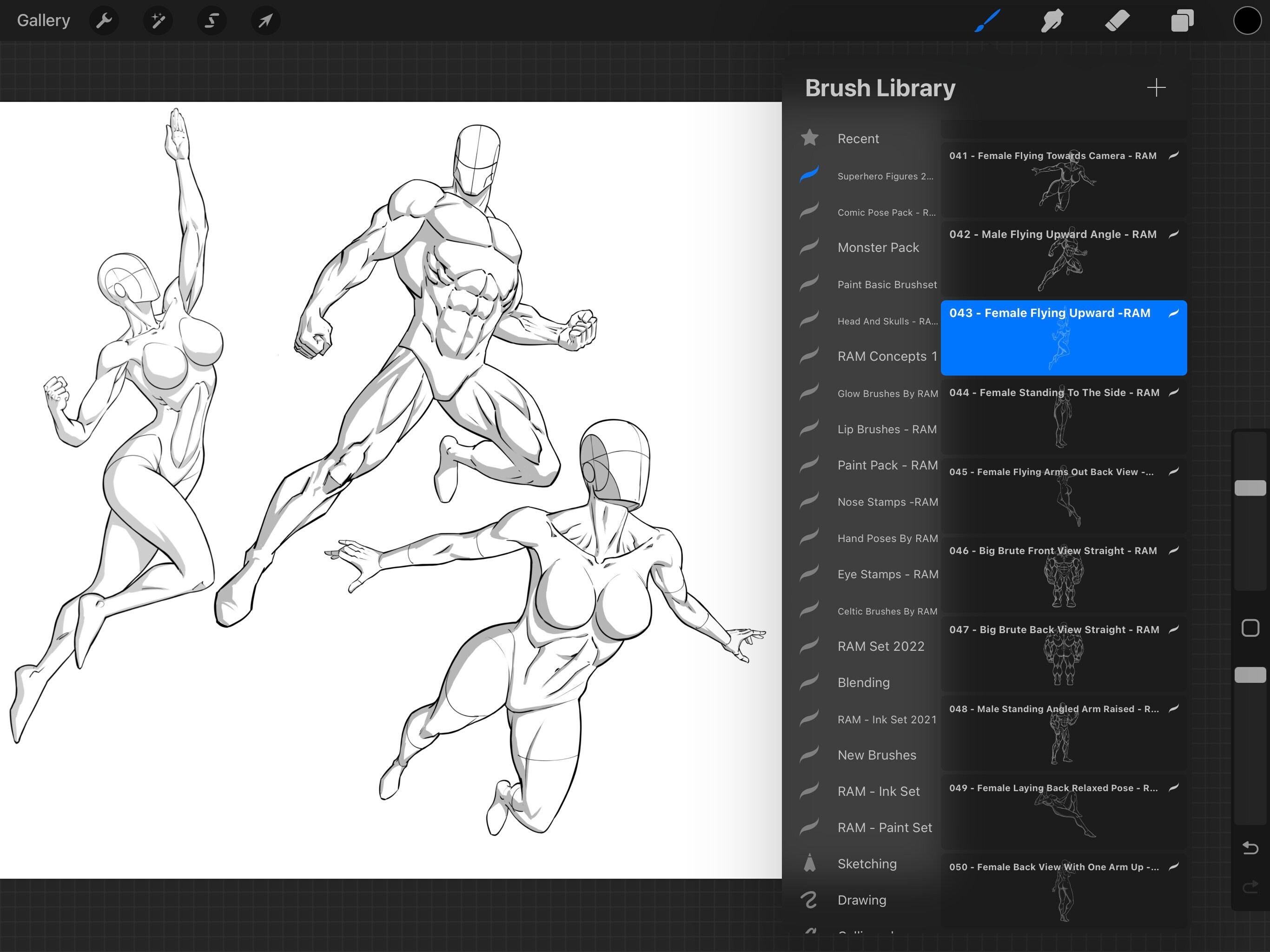 Procreate Pose Pack - 25 Poses - Superhero Figures - Volume 2 - Etsy