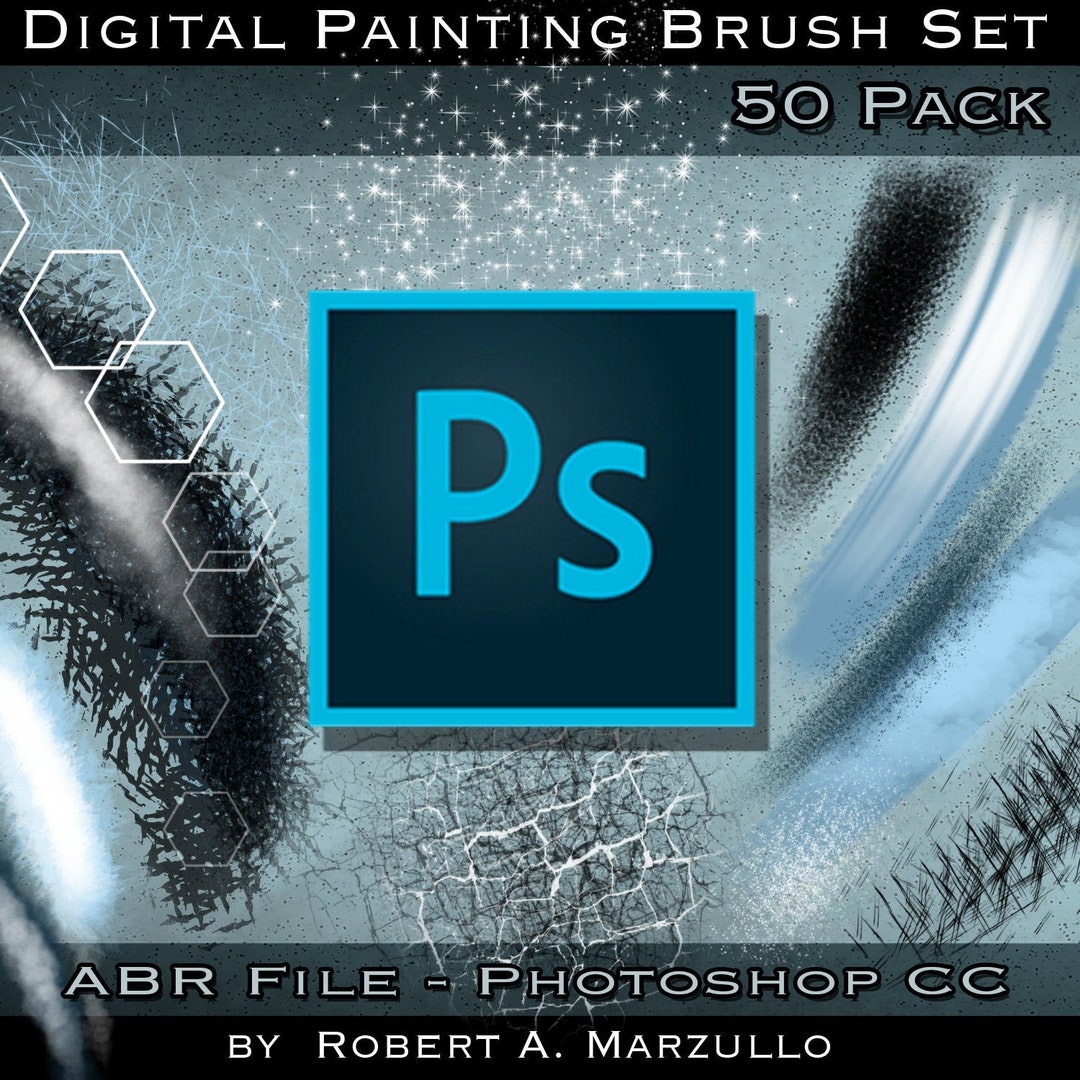 Photoshop CC - Paint and Line Work Brushes - 50 Pack - Digital Artists ...