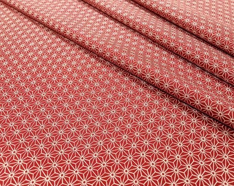 Red Geometric Fabric | Etsy