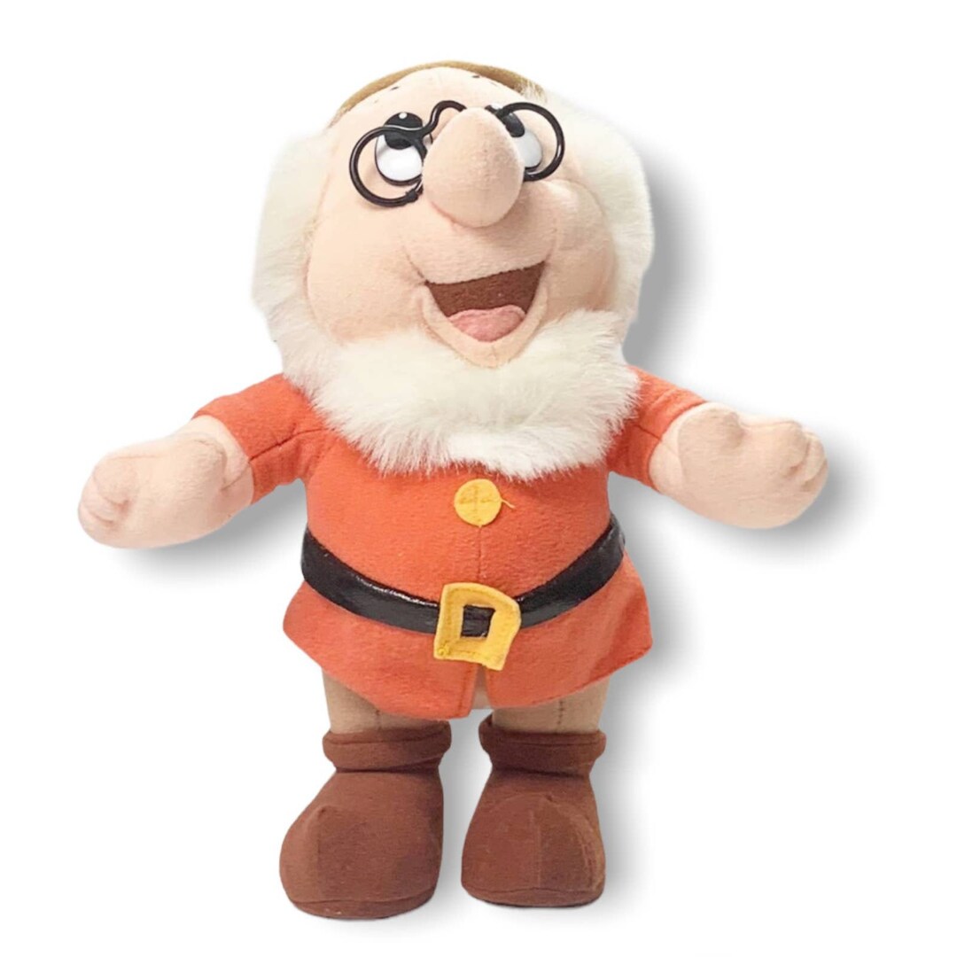 Snow White & Seven Dwarfs Doc 1993 Disney Stuffed Plush 11 Doll Vintage ...