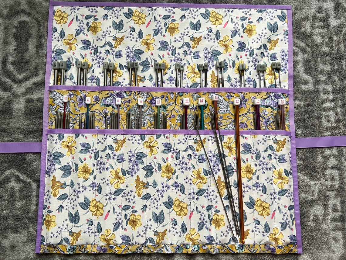 Hand Made Knitting Needle Case/ Organizer / Holder for - Etsy