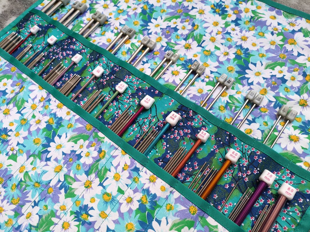 Hand Made Knitting Needle Case/ Organizer / Holder for Knitting Needles ...