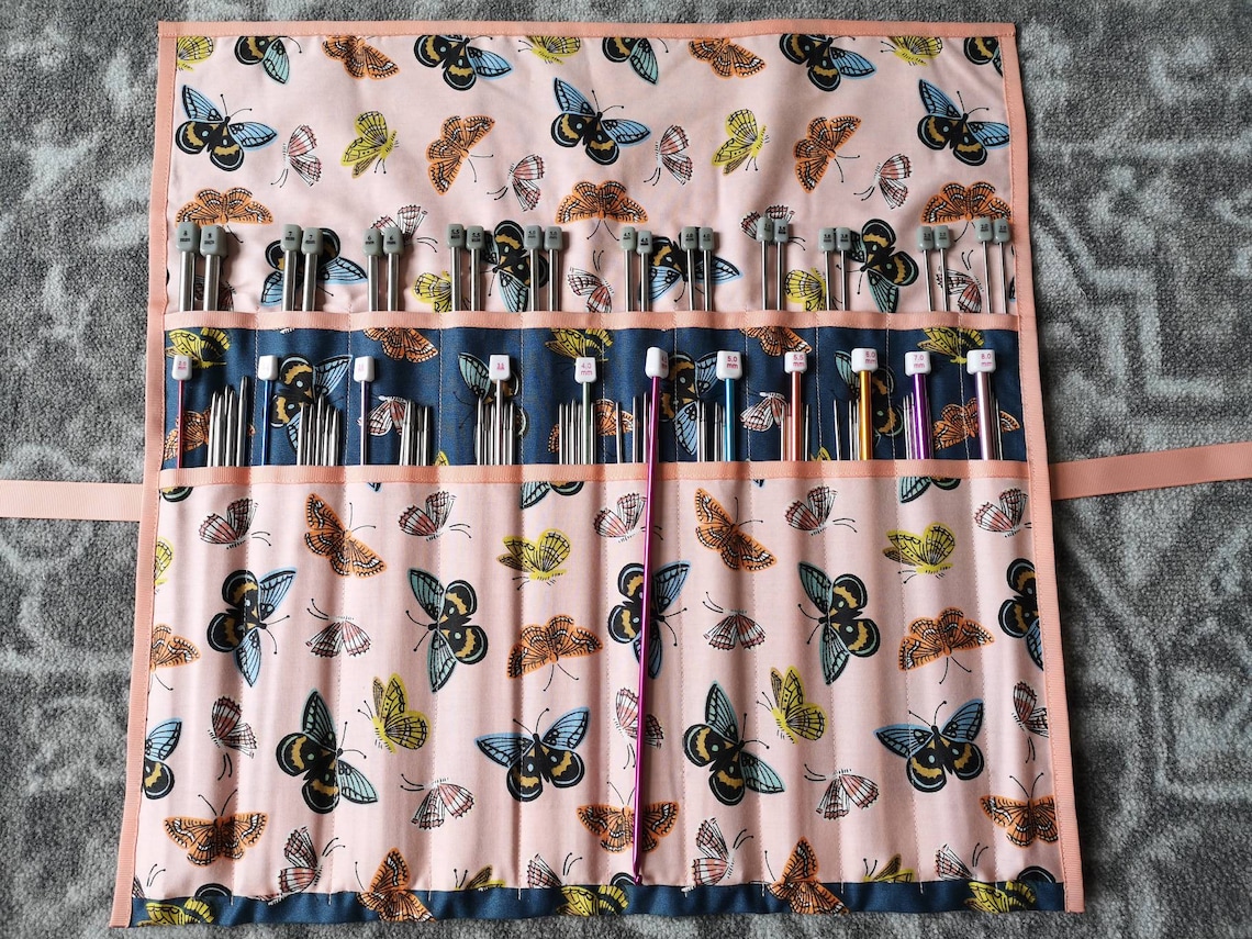Hand Made Knitting Needle Case/ Organizer / Holder for - Etsy UK