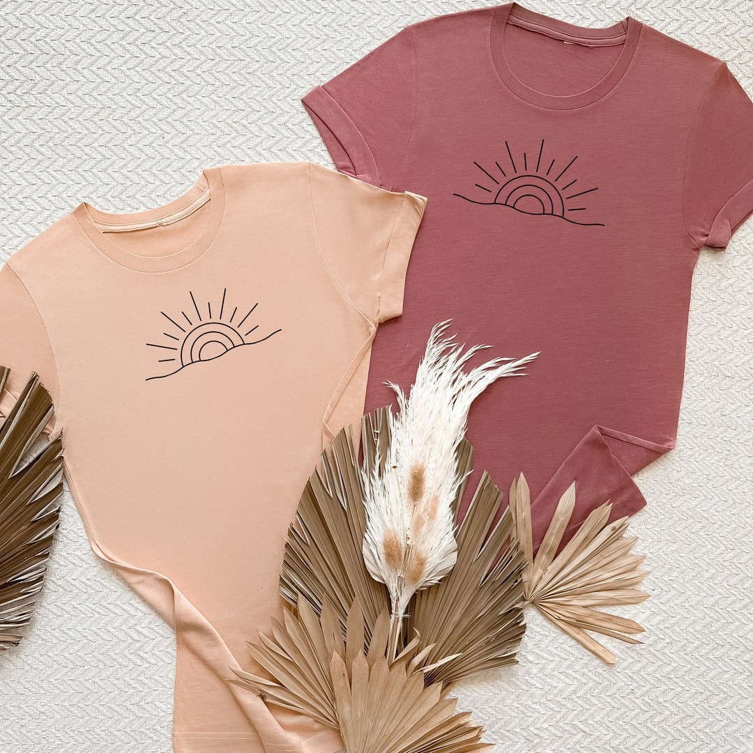 Sunshine Tee Shirt/ Sun T-shirt For Women/ Summer Shirt For Lady/ Beach ...