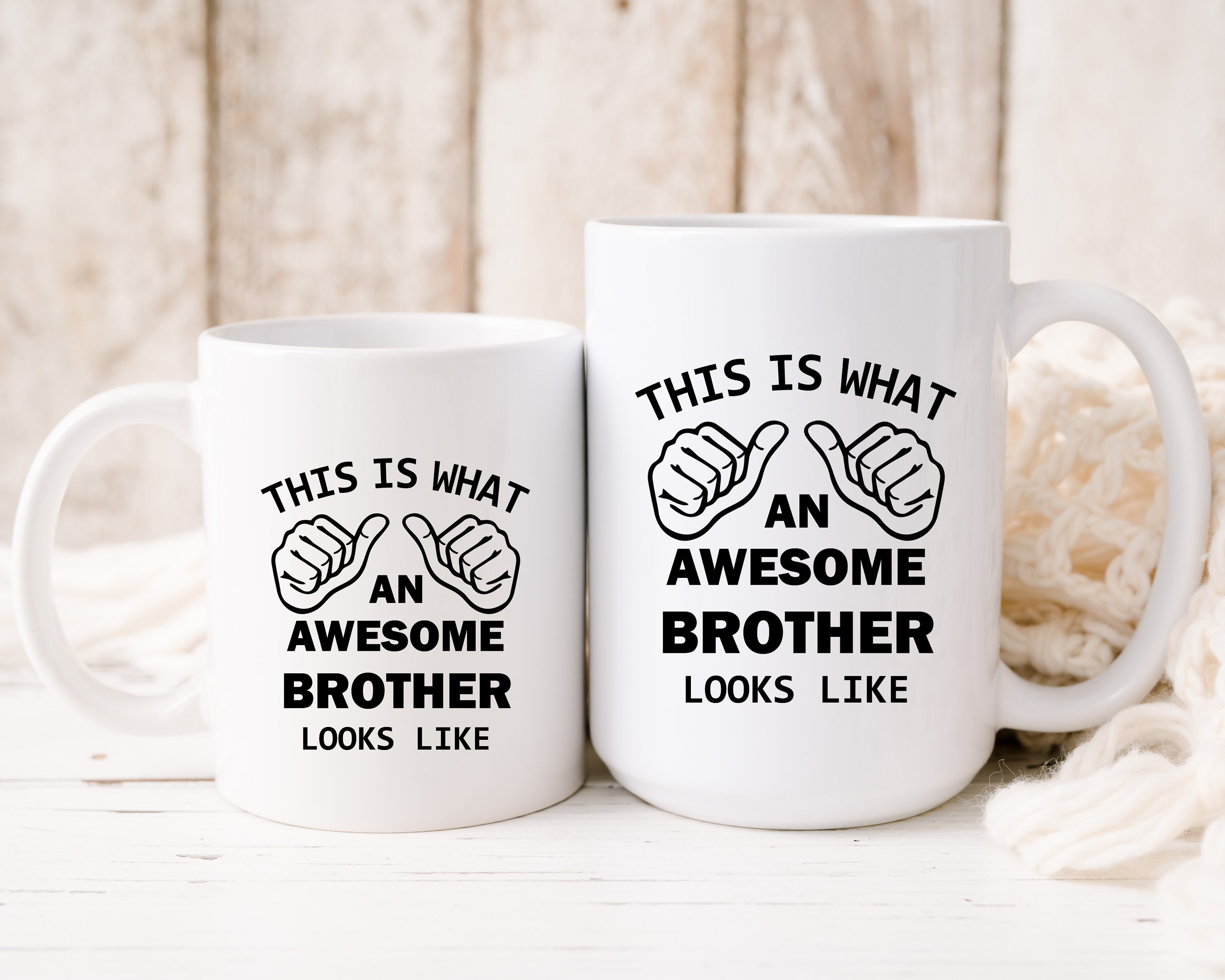 Así es como se ve un hermano increíble taza, Súper hermano, Hermano ...