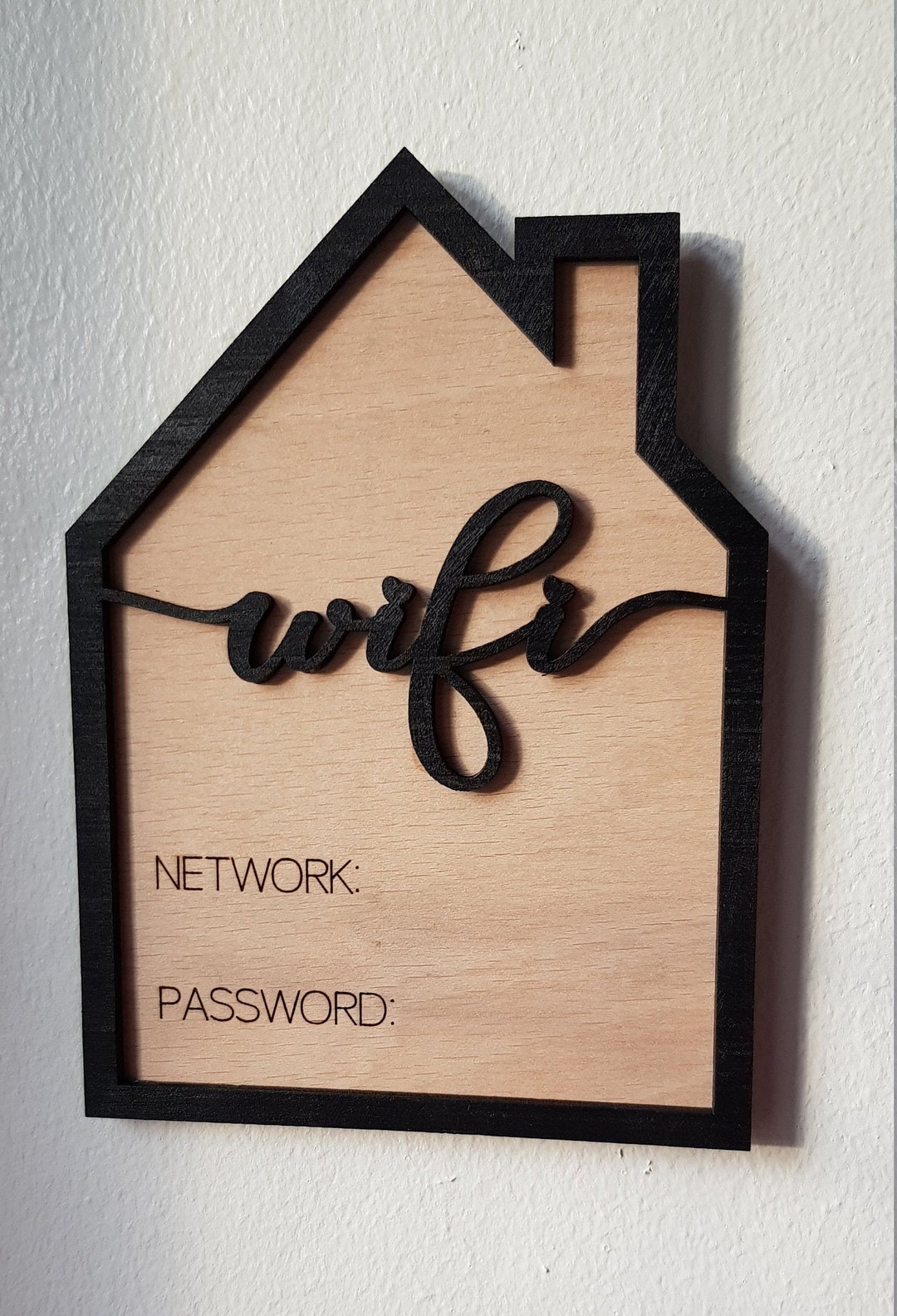 Home Wifi Sign SVG File Glowforge Ready File Digital Laser Cut SVG File ...