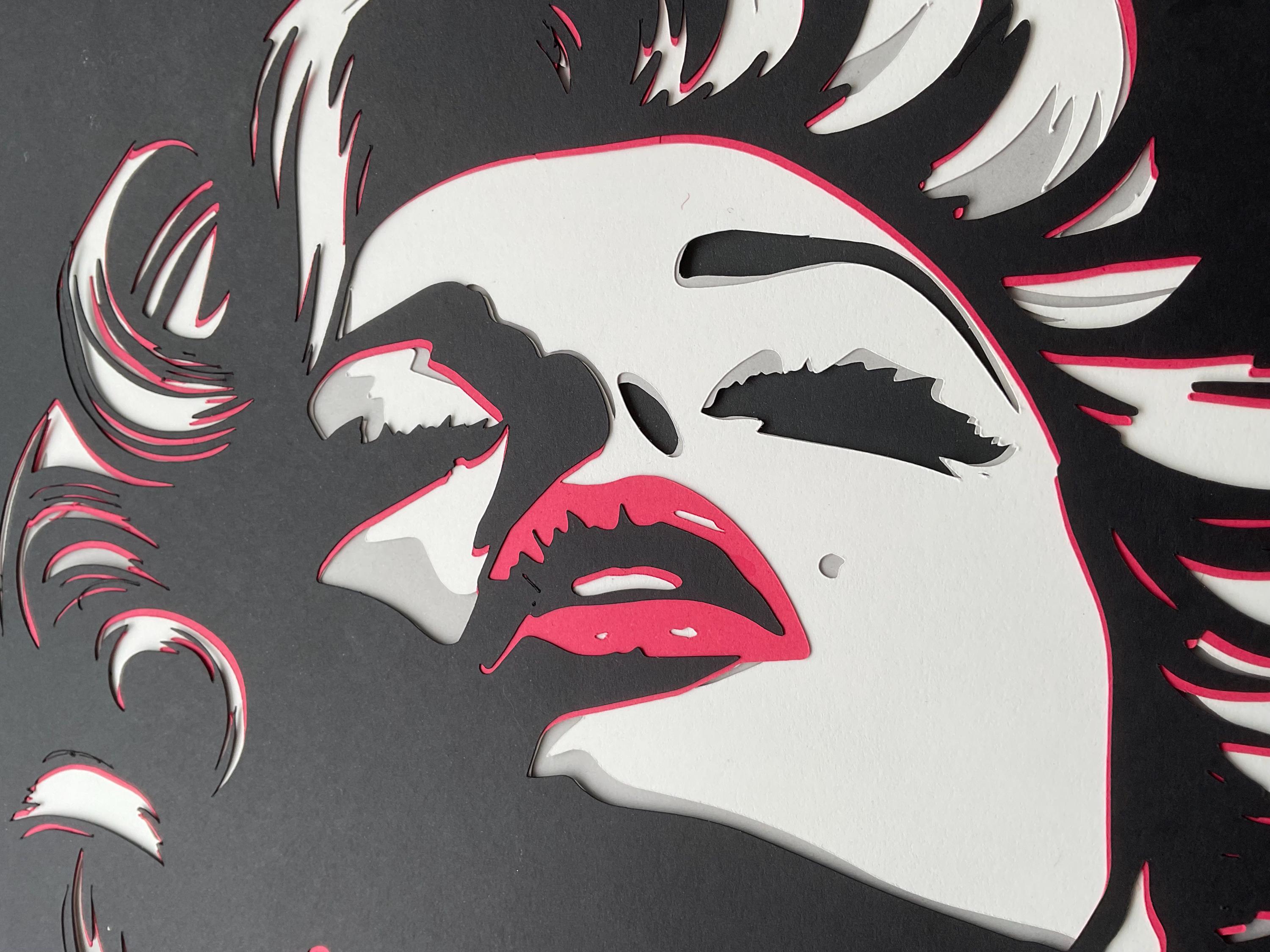 Marilyn Monroe Stained Glass SVG: 4-layer Cut File for Cricut, Laser ...