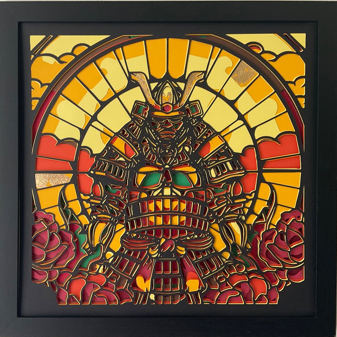 Samurai Armor Stained Glass SVG, Multi Layer Cut File (digital Download ...