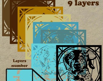 Dragon Stained Glass SVG Wall Art Multi Layer Cut File Vector - Etsy