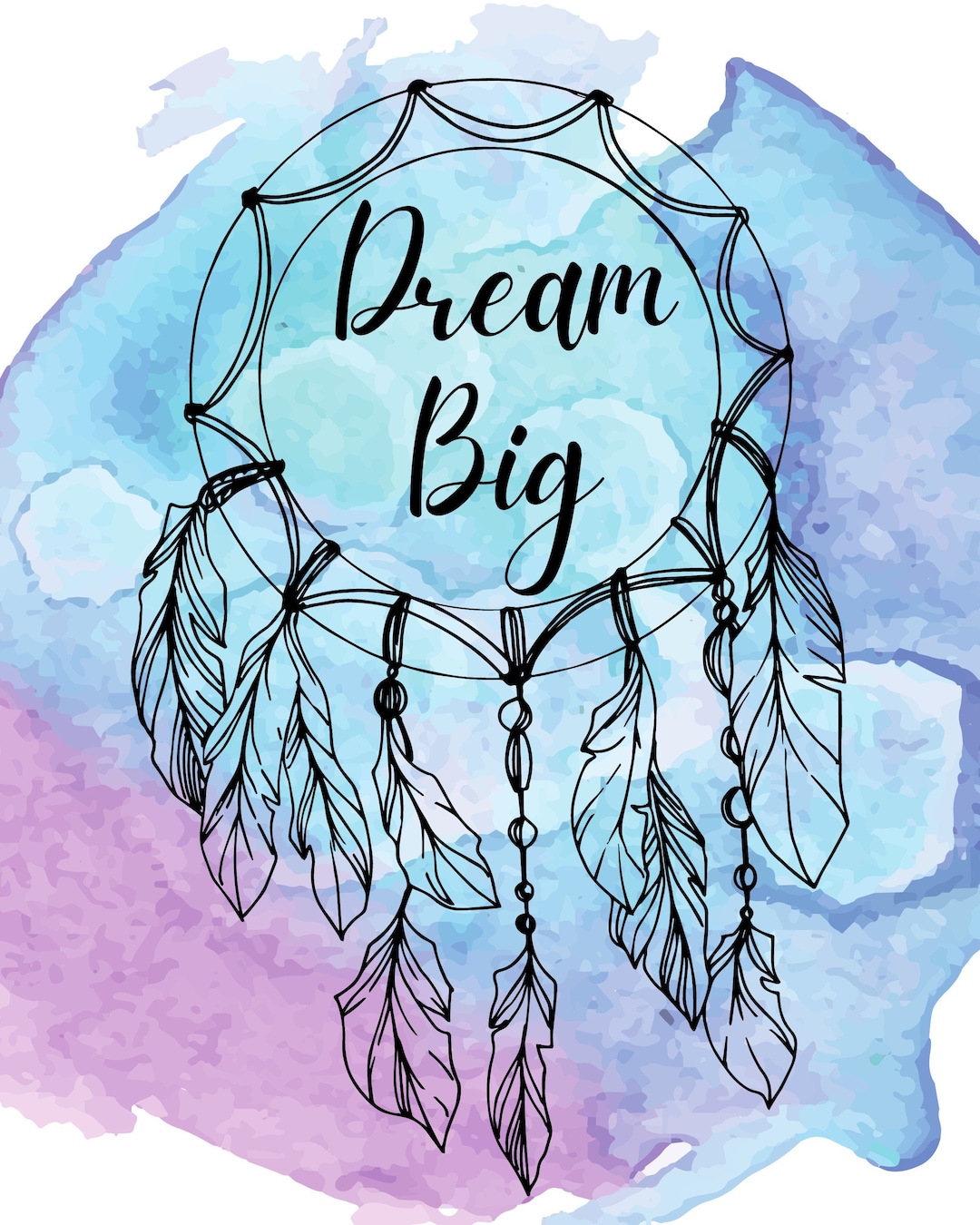 Dream Big Wall Art Printable 8x10 - Etsy