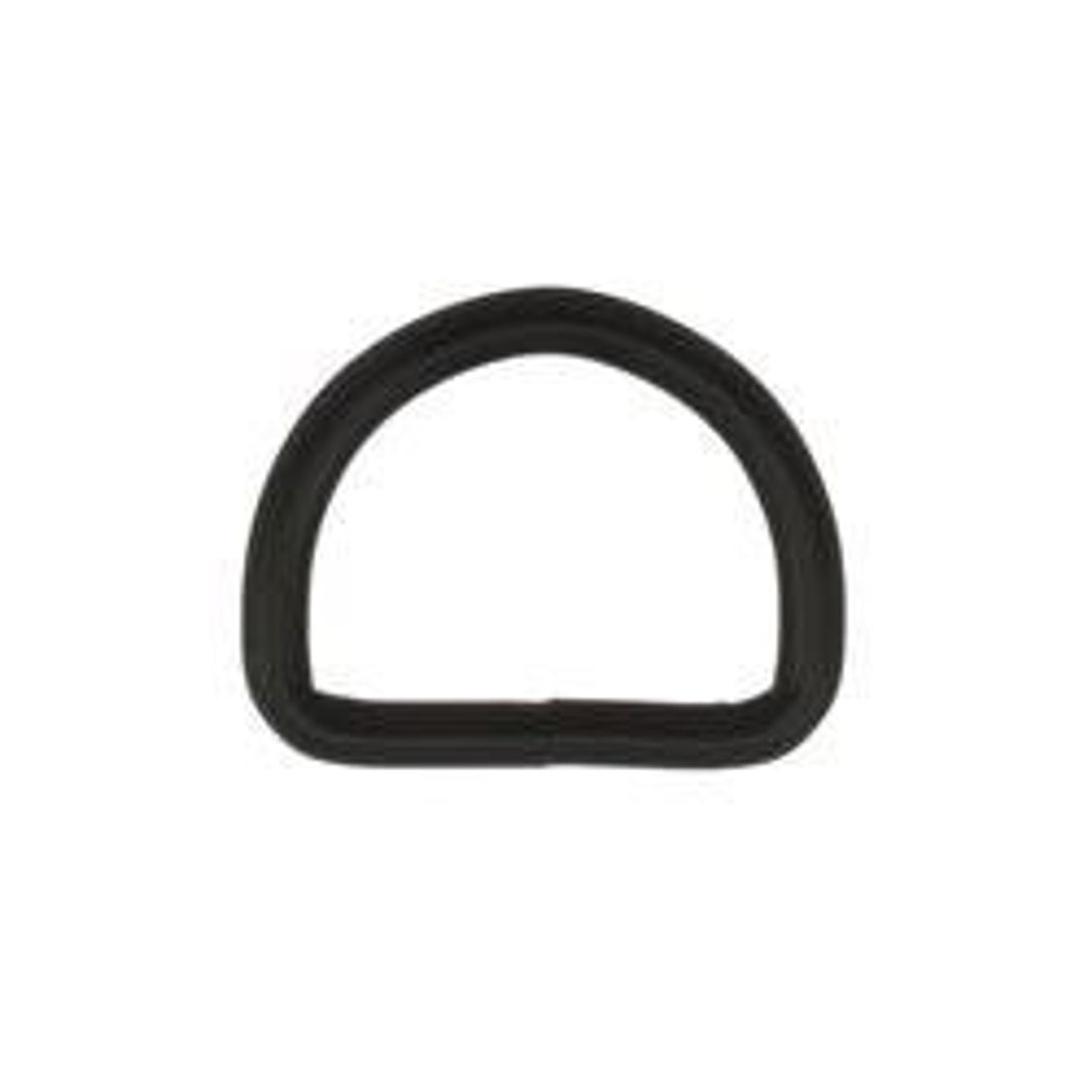 Black D Rings, 13 to 25mm Inner Diameter, Matte Black, Bag Hardware ...