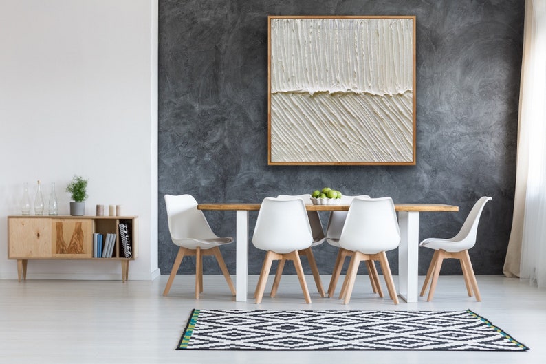 Original Textured Painting White Texture Painting Original | Etsy