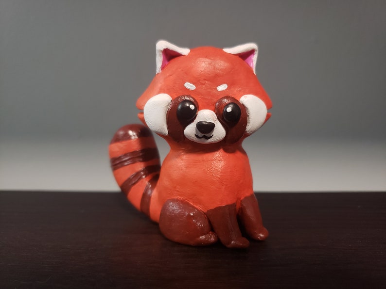 Red Panda Handmade Clay Sculpture - Etsy