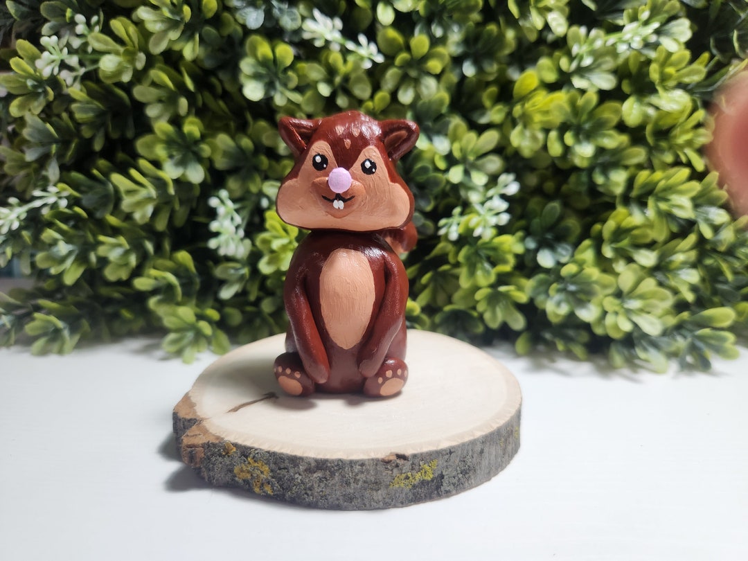 Chipmunk Handmade Clay Sculpture - Etsy
