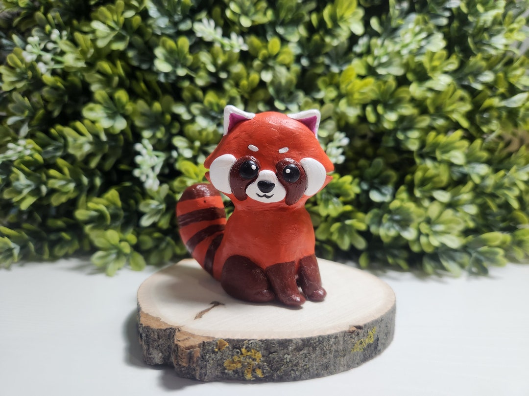 Red Panda Handmade Clay Sculpture - Etsy