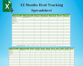 Weekly Rent Payment Ledger, Weekly Rent Payment Tracker, Rental ...