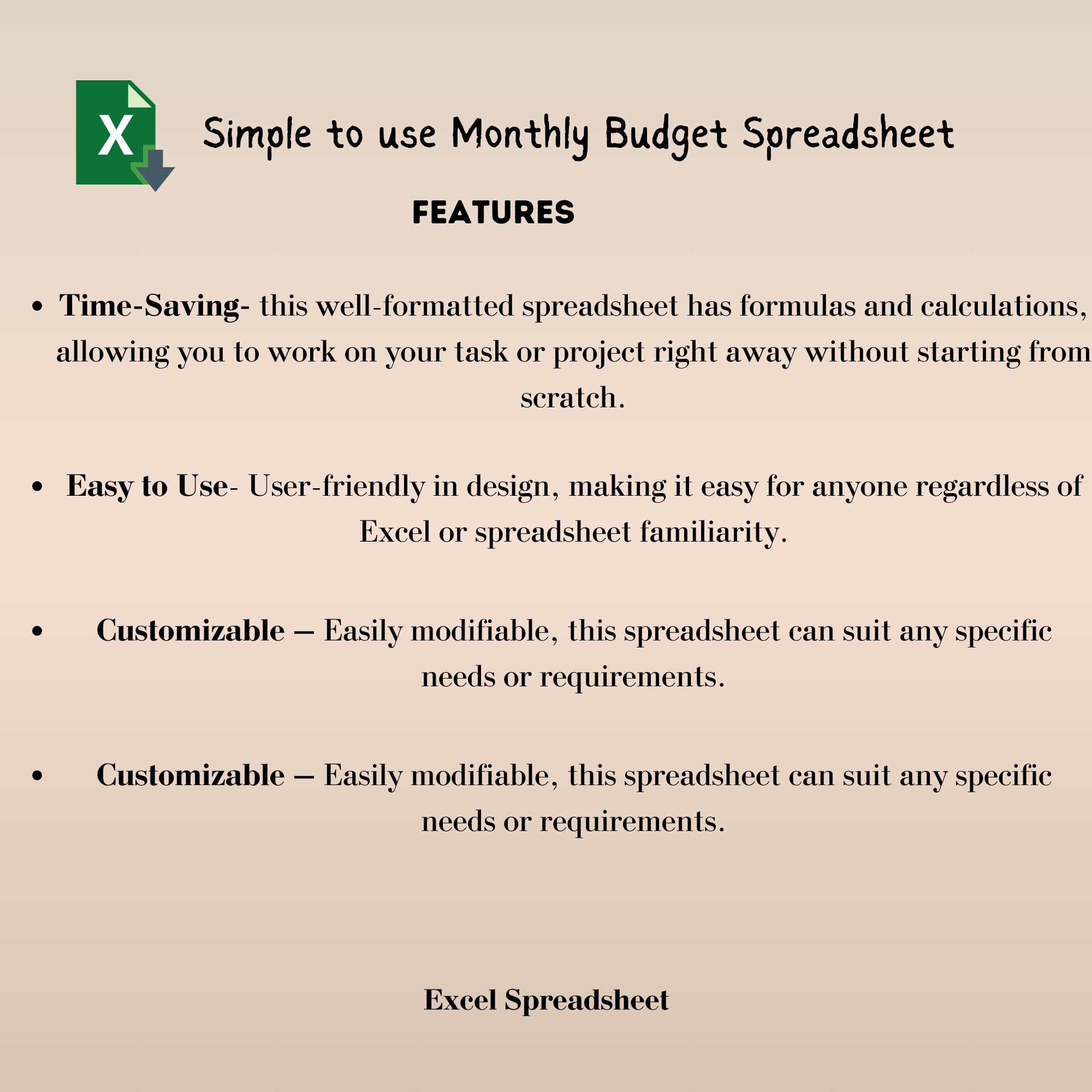 Annual Budget Excel Spreadsheet, Simple Monthly Budget Spreadsheet ...