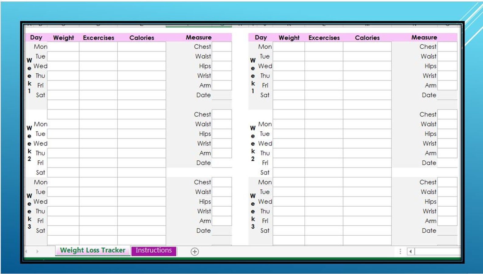 Free weight loss tracker excel - devilbery