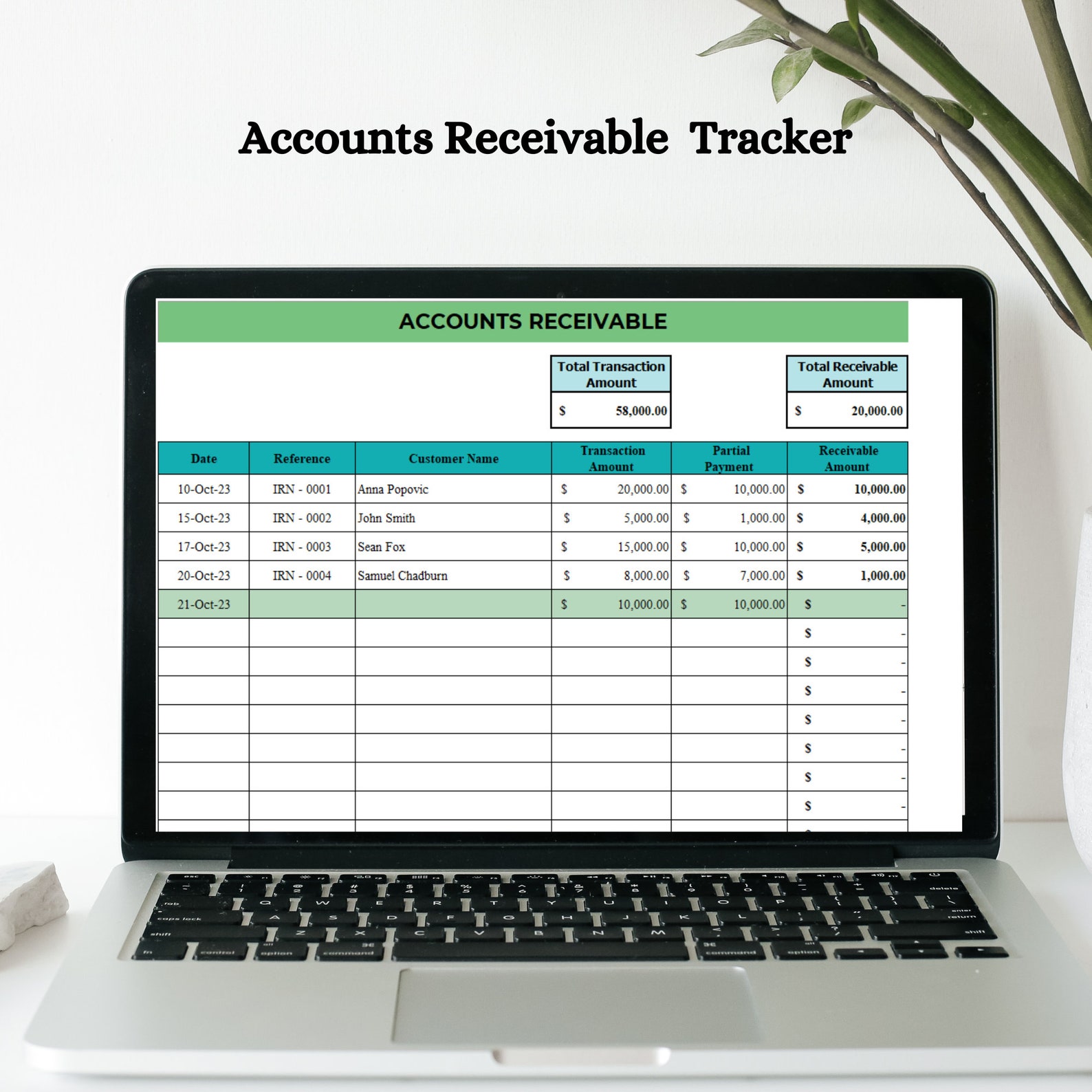 Accounts Receivable and Accounts Payable Tracker, Accounts Receivable ...