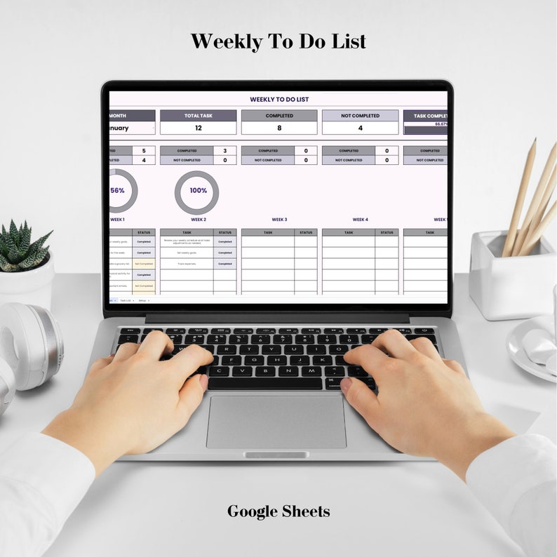 To-do List Template Spreadsheet in Google Sheets, Weekly & Daily Task ...