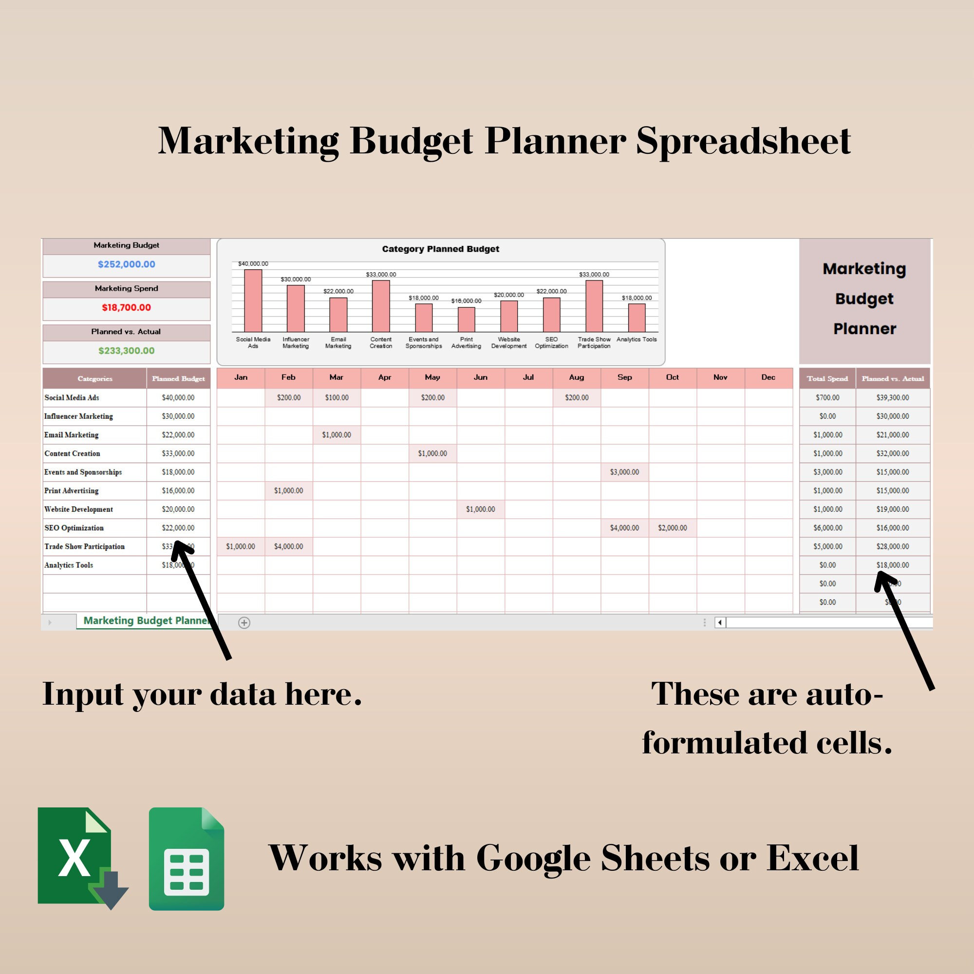 Marketing Plan Template Excel