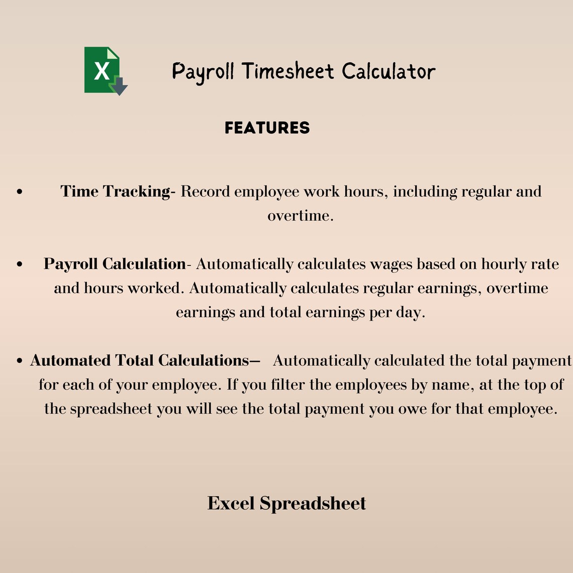 Employee Payroll Calculator, Payroll Timesheet Calculator, Payroll ...