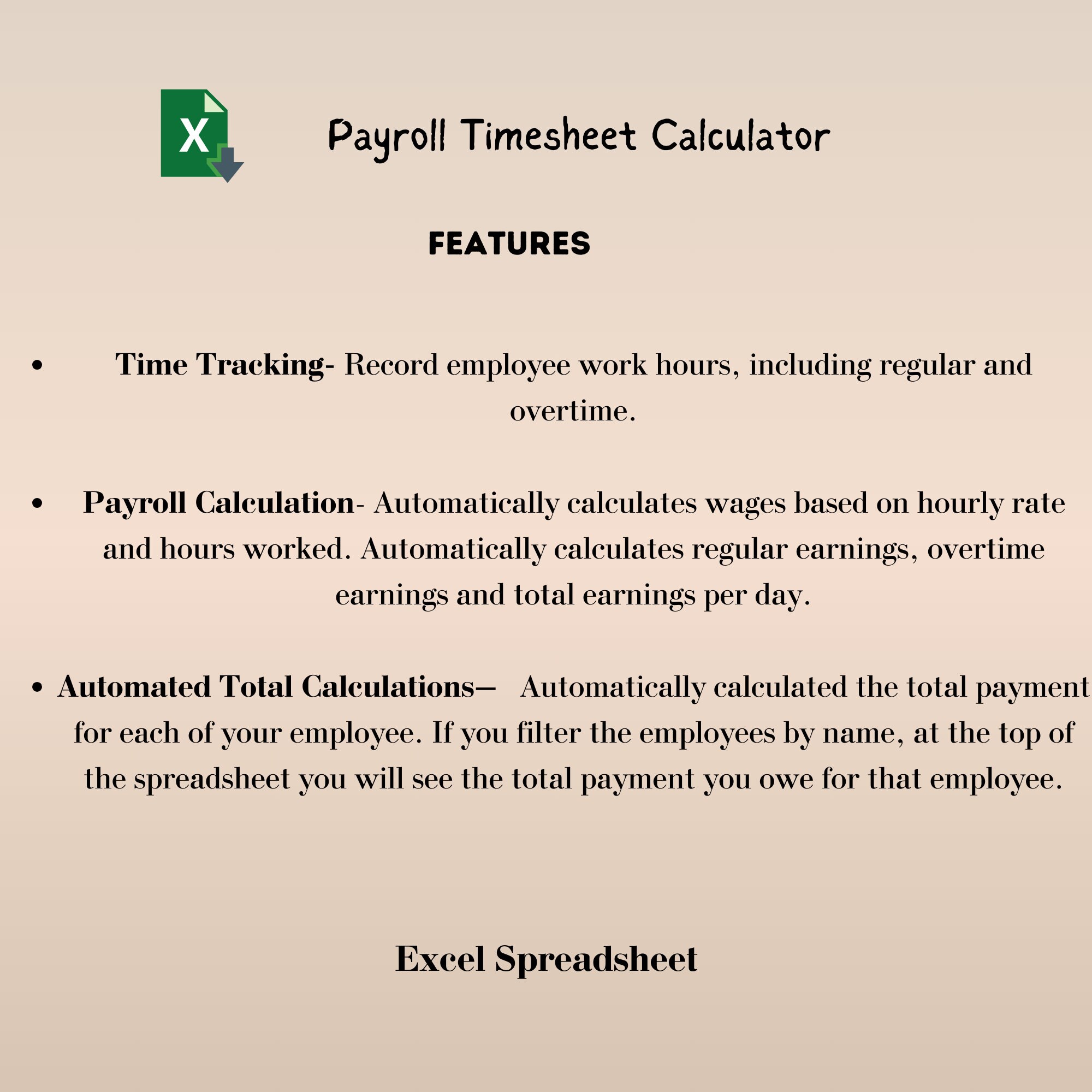 Employee Payroll Calculator, Payroll Timesheet Calculator, Payroll ...