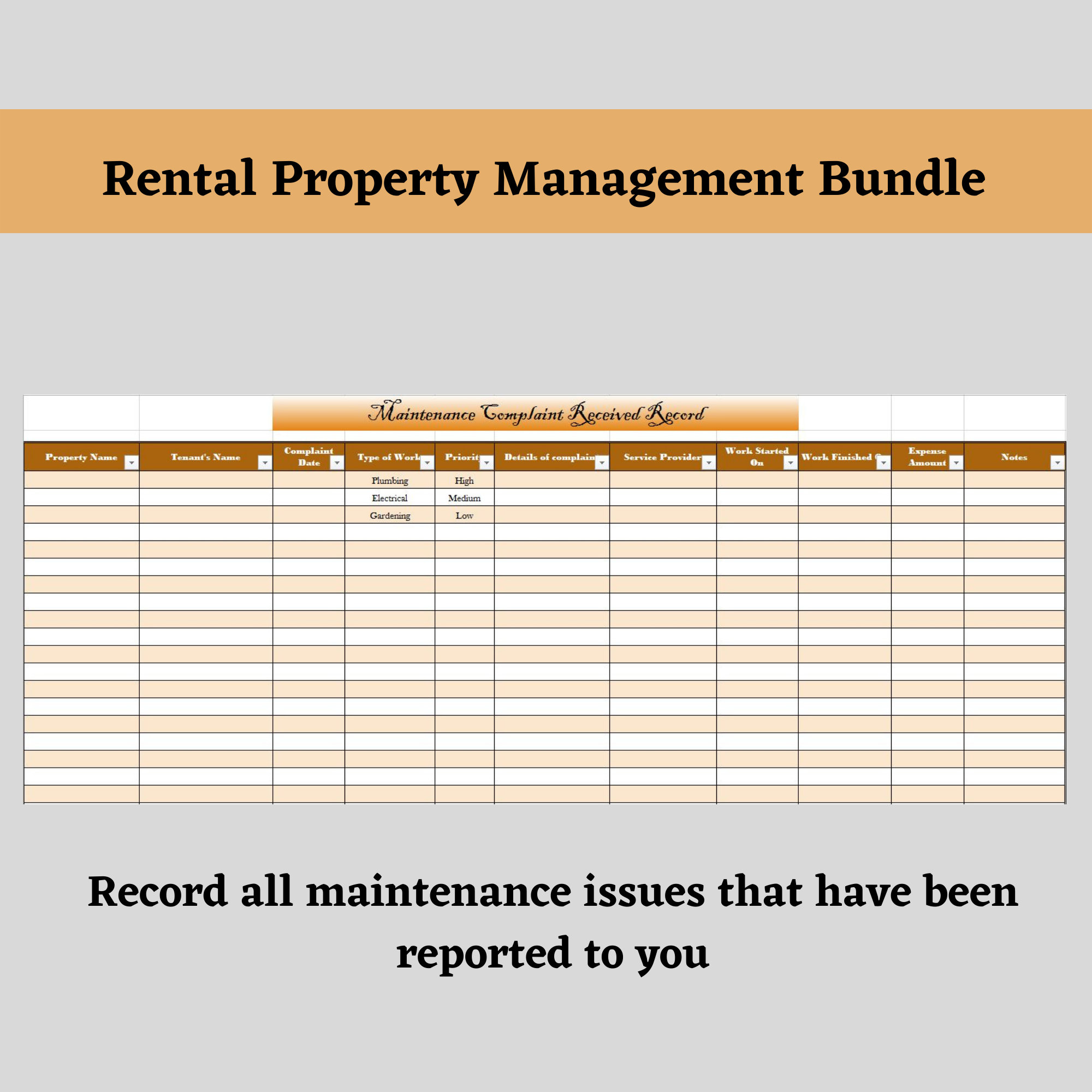 All-in One Rental Property Management Bundle for up to 15 Properties in ...
