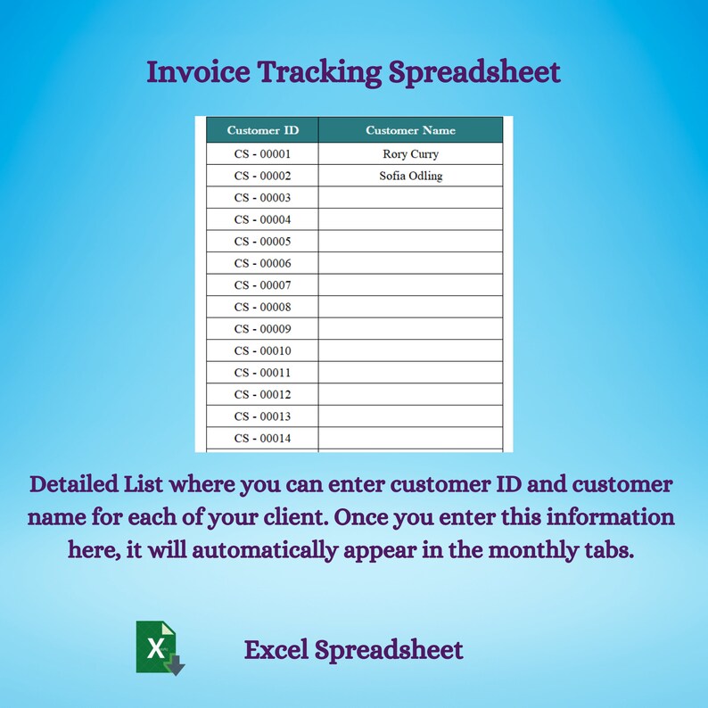 Invoice Tracking Spreadsheet, Invoice Management System, Small Business ...