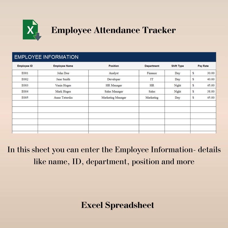 Employee Attendance Tracker, Sickness & Absence Tracker, Employee ...