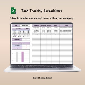 Task Tracker Spreadsheet, Task Management Spreadsheet, Productivity ...
