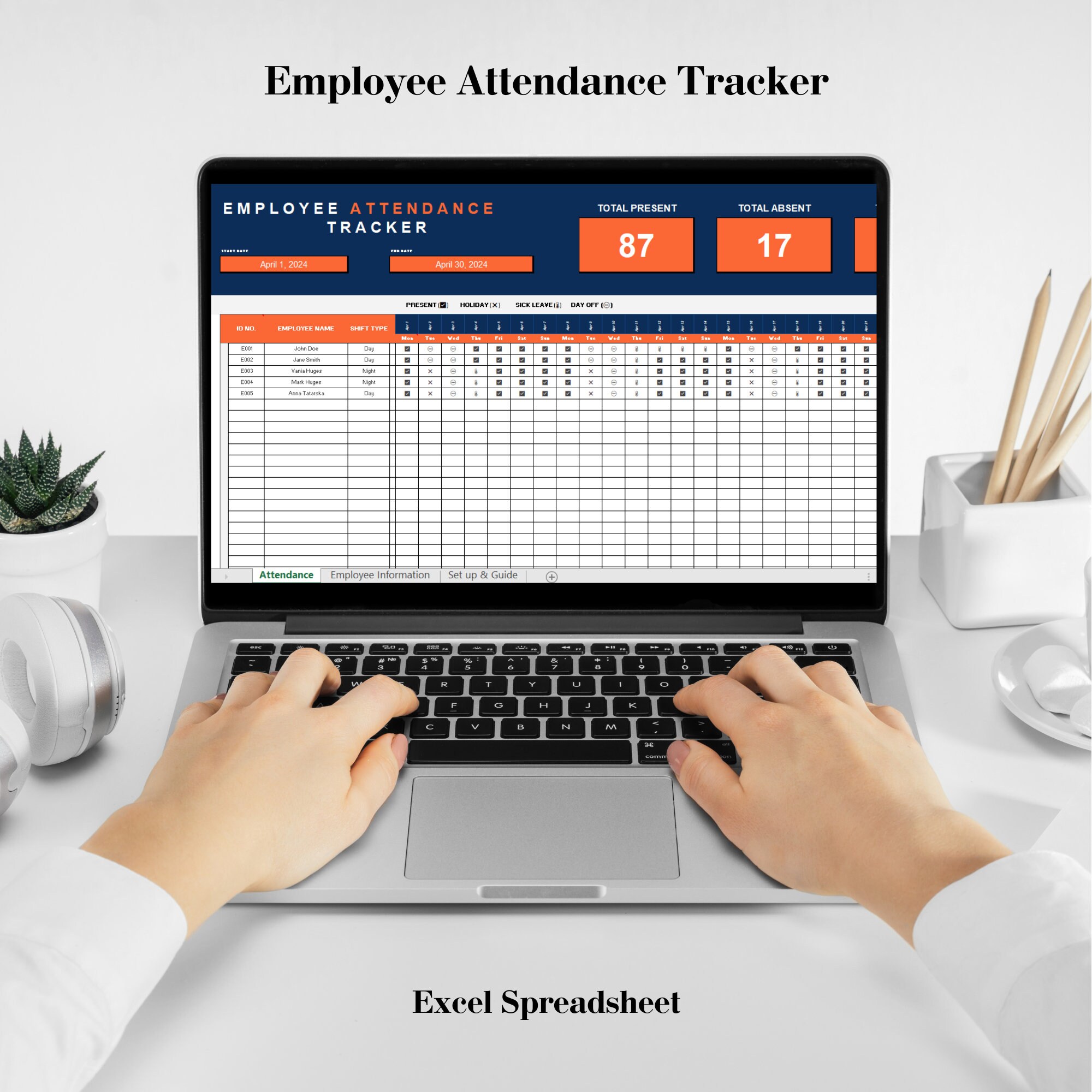 Employee Attendance Tracker, Sickness & Absence Tracker, Employee ...