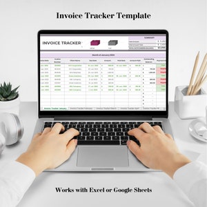 Invoice Tracker Google Sheets, Invoice Tracker Spreadsheet, Invoice ...