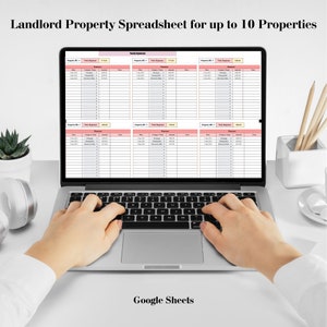 Landlord Property Spreadsheet in Google Sheets for up to 10 Properties ...